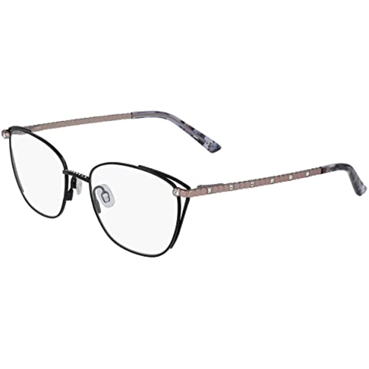 New Bebe Bb 5182 001 Jet Eyeglasses 51mm With Swarovski Crystals And Bebe Case True View Optics